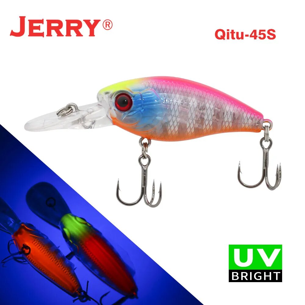 Jerry микро тонущий воблер приманка зона форели кривошипная плавающая жесткая приманка 45 мм 55 мм искусственная плавающая Рыболовная Снасть окунь рыбалка