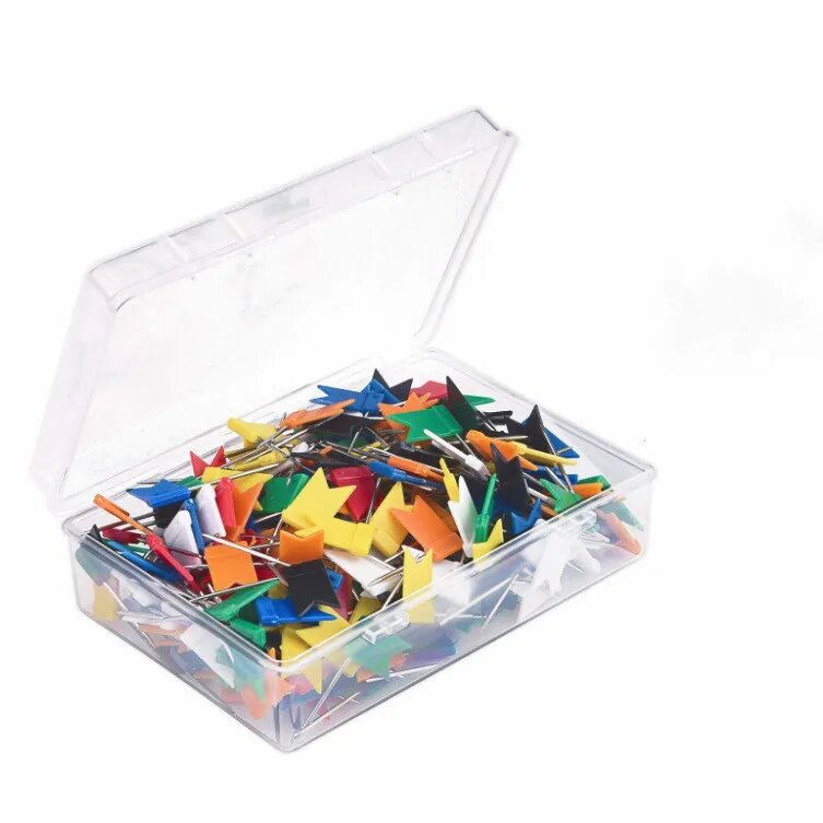 Металлические булавки-флажки 100 шт