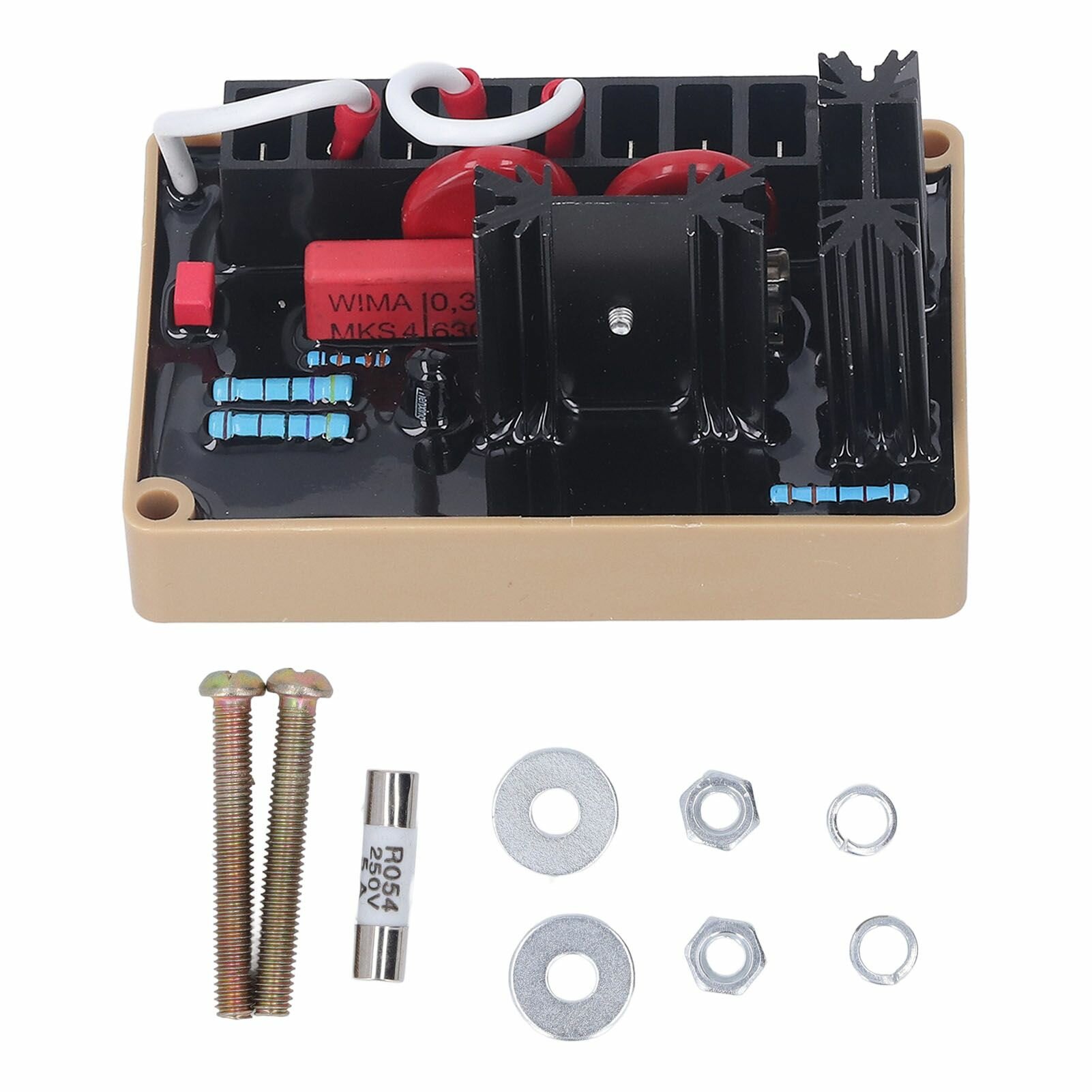 Автоматический регулятор напряжения AVR 190-240В для дизель-генератора с предохранителем