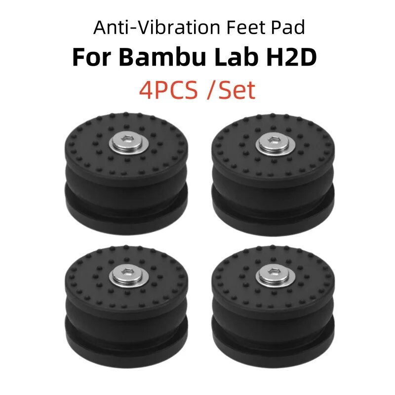 Для Bambu Lab H2D 3D-принтер, обновленная антивибрационная подушечка для ног, противоскользящая, противоударная, пыленепроницаемая, резиновая подушечка для ног Bambu Lab H2D