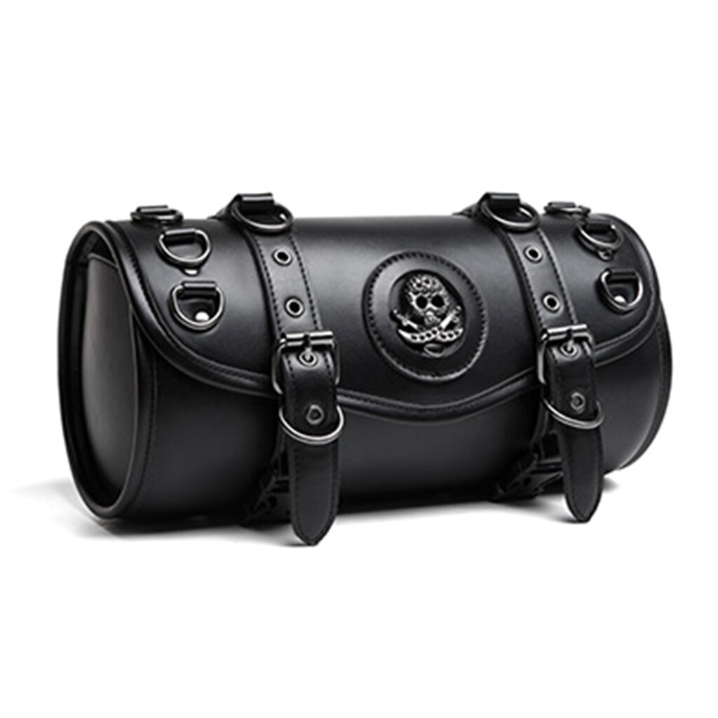 Панк -стили пакеты для хранения мотоциклов Сьюдлбаг кожаная сумка для инструментов подходит для руля и вилки, гонщики ежедневные поездка на работу