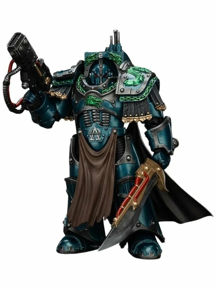 Подвижная фигурка JOYTOY Warhammer The Horus Heresy Alpha Legion Legion Praetor in Cataphractii Terminator Armour, коллекция игрушек