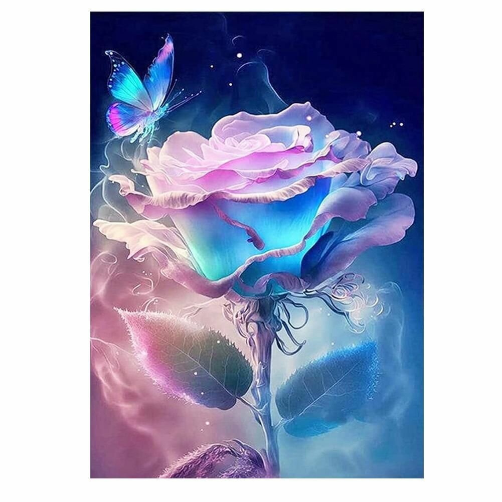 Романтическая роза бриллиантовая роспись домашняя настенная отделка