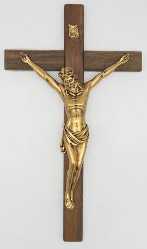 Настенный деревянный крест Hankroi 16,5 дюйма, SYH-1001G, 16.5 inches