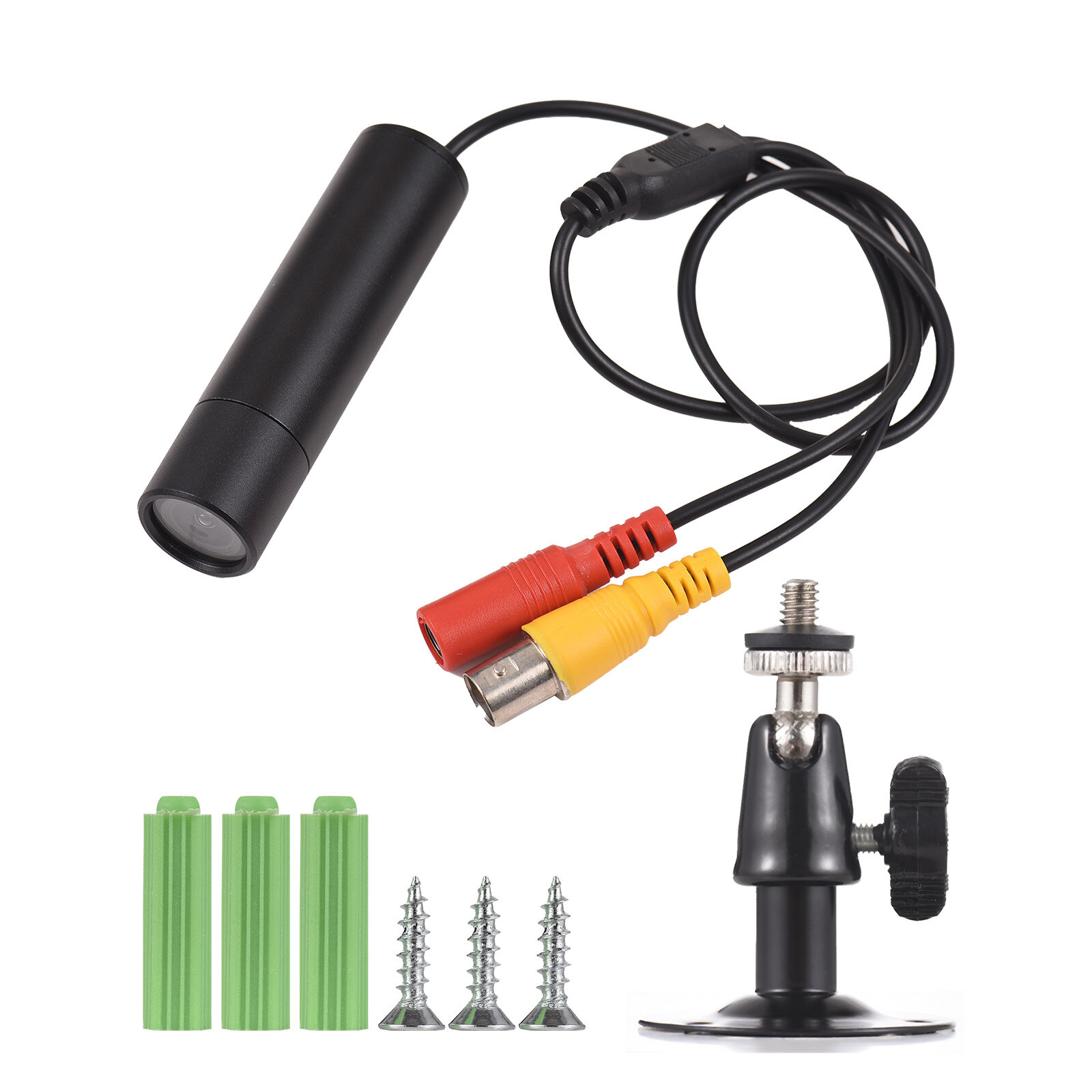 Мини-проводная камера безопасности 1080P с широкоугольным объективом 2 МП и объективом 3,6 мм для внутреннего монитора для аналогового видеорегистратора с настенным кронштейном, система NTSC