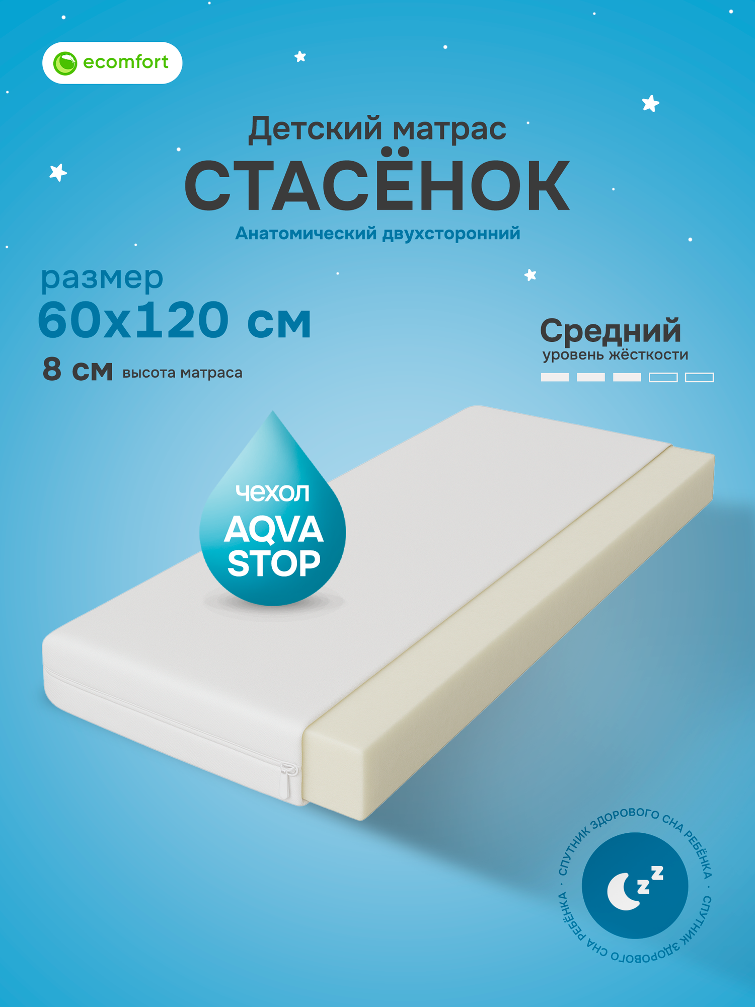 Матрас детский беспружинный "Стасёнок"