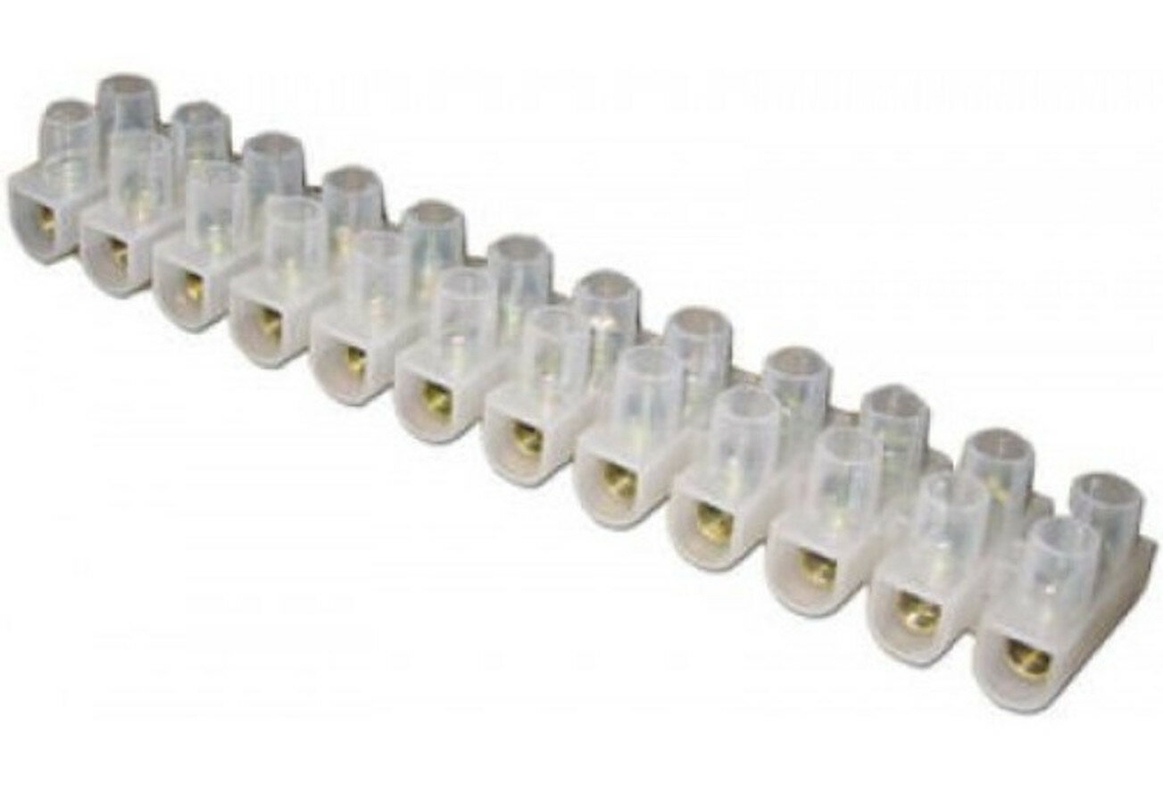 Зажим винтовой IEK ЗВИ-30 6–16 мм² 12 пар для соединения проводов в щите