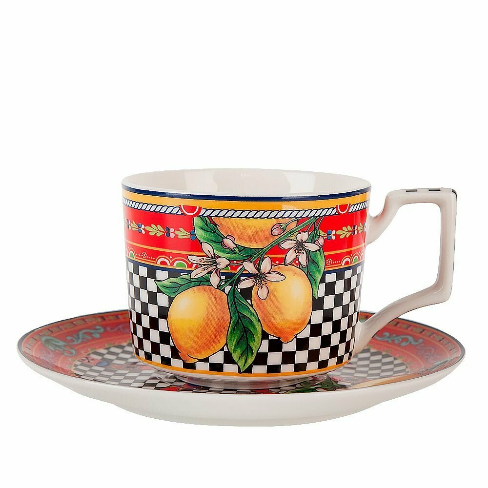 Чайная пара "Sicilia Limone", 220 мл, Nouvelle