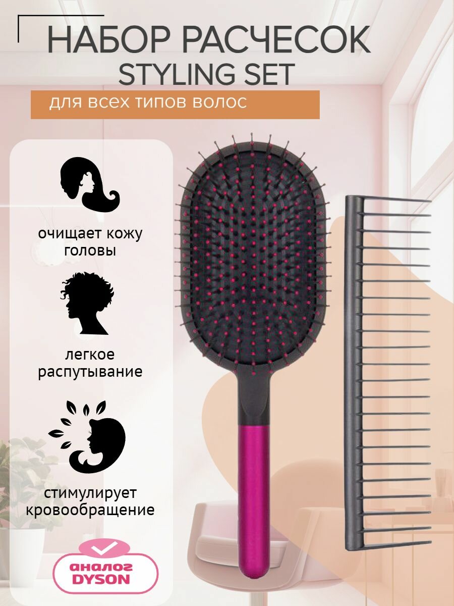 Набор профессиональных расчесок для волос STYLING SET