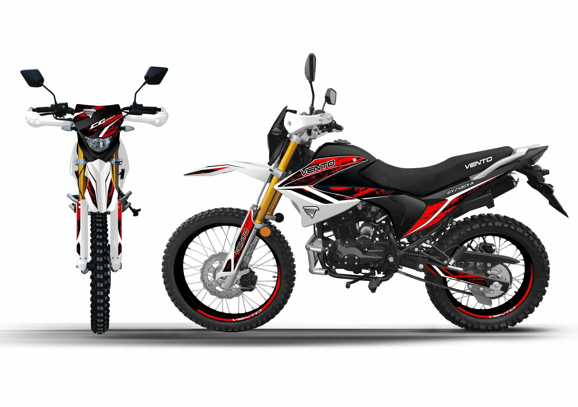 Мотоцикл VMC ENDURO CG250 250cм3 (WHITE/RED)