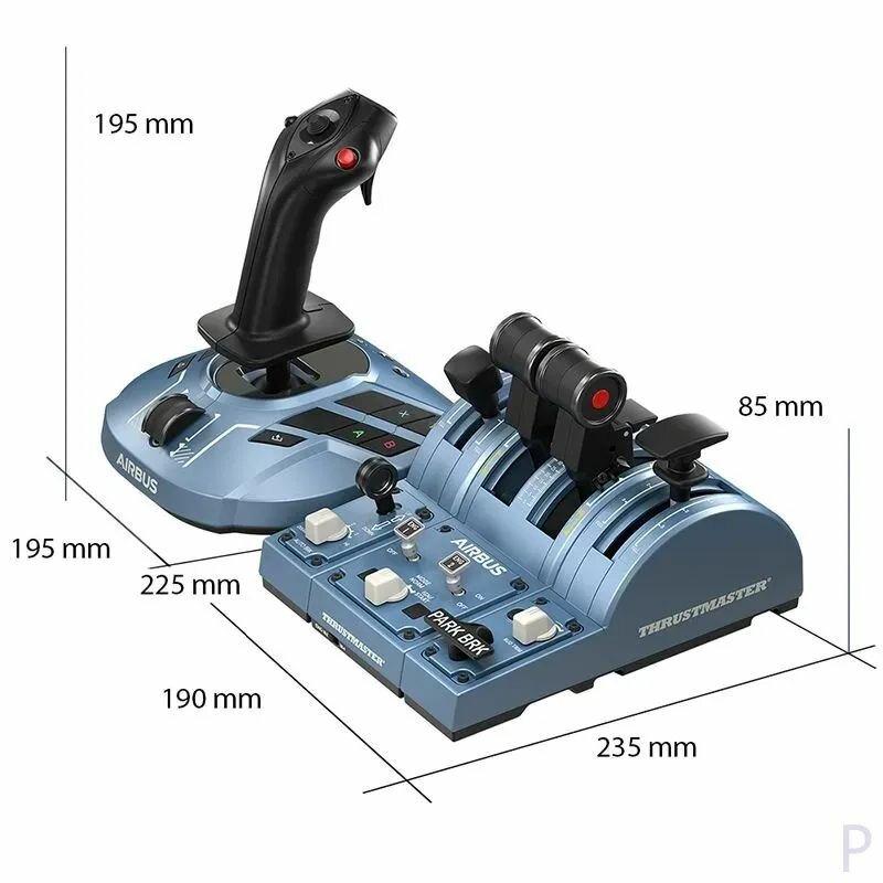 Комплект Thrustmaster TCA-X Airbus Edition (джойстик и панель управления) для PC и Xbox для авиасимуляторов