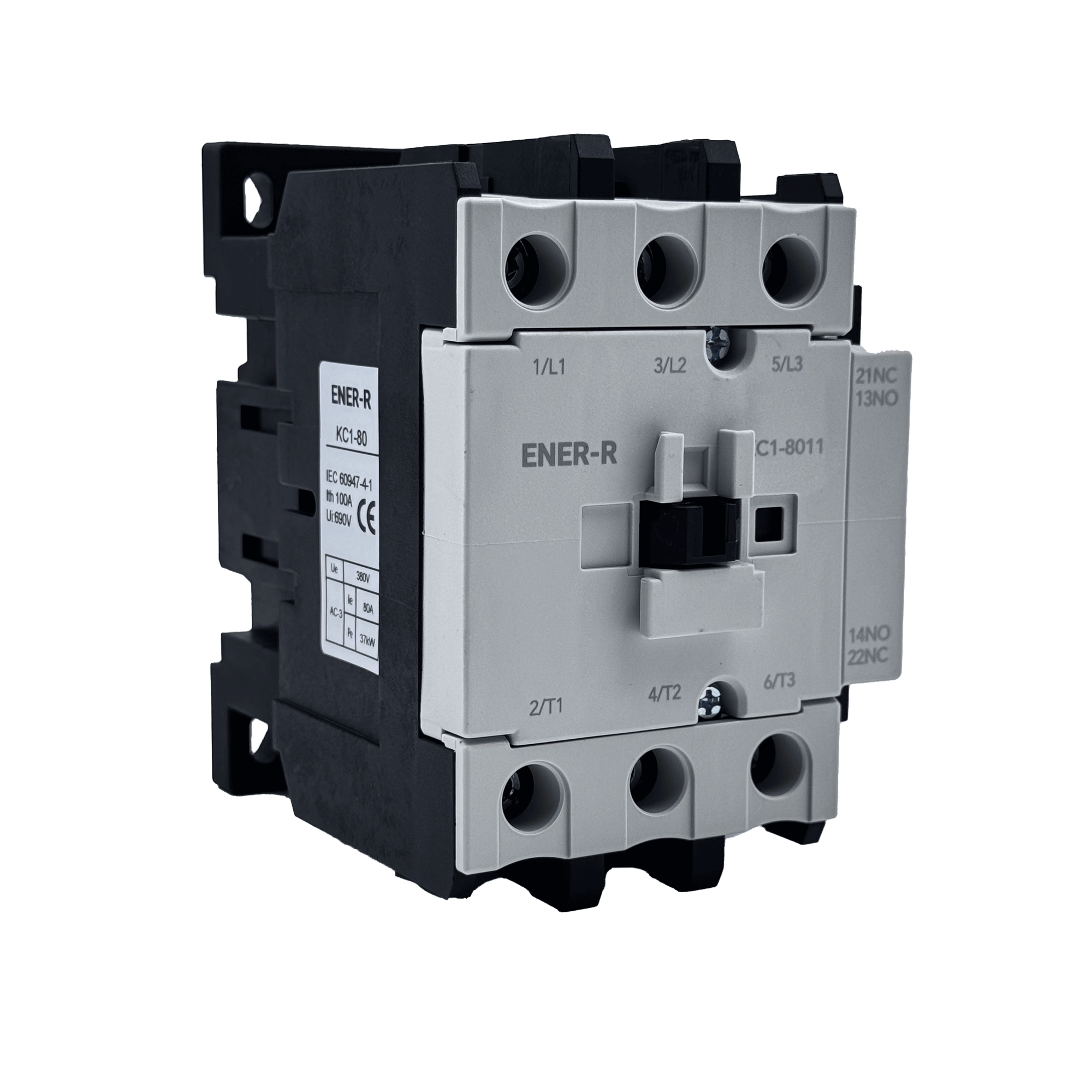 Контактор ENER-R KC1-8011 3P 80A 1NO+1NC (Катушка 220V 50/60 Hz)