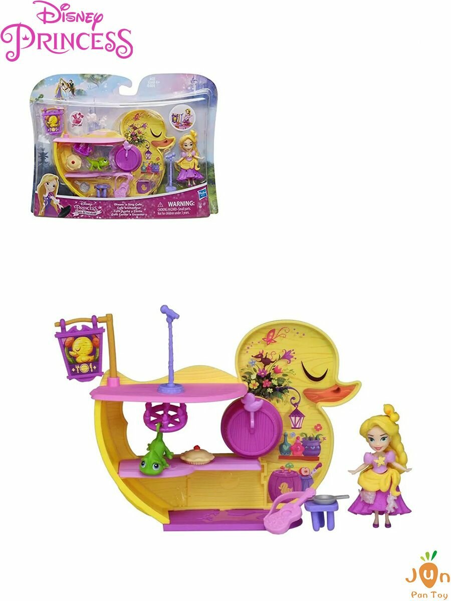Hasbro Disney Princess Little Kingdom Dream'n Sing Caf / детские игрушки-кафе, кукла Дисней Белла, с аксессуарами, подходит для детей от 3 лет и старше