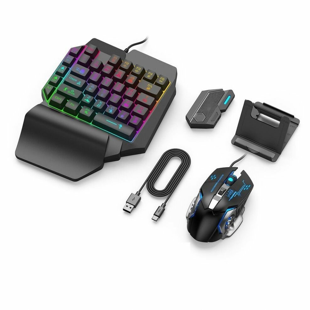 Игровой комплект премиум: клавиатура и мышь 4NB1300147TJWT, черные