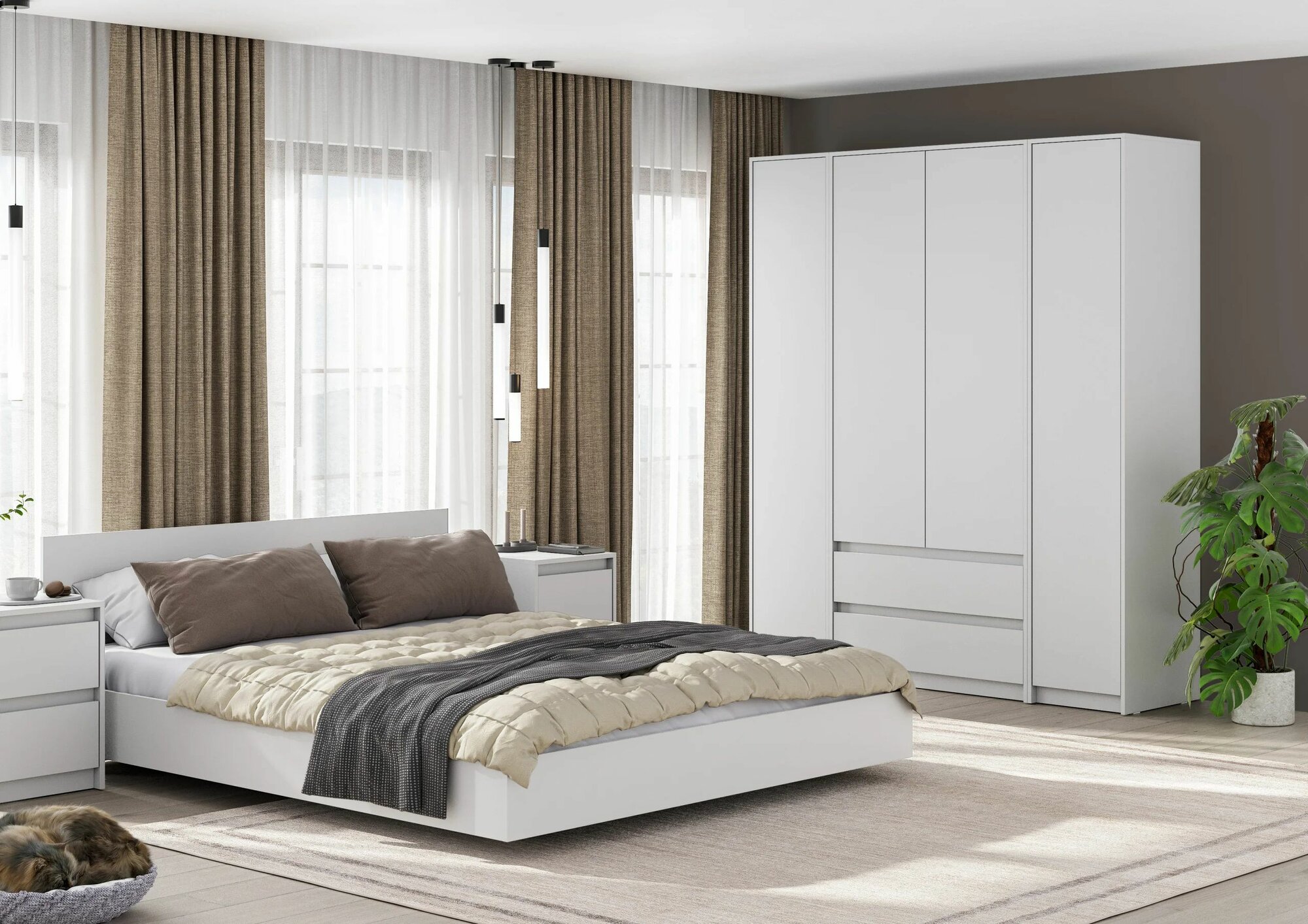 Спальня Айден 1 белый (Интерьер-Центр)