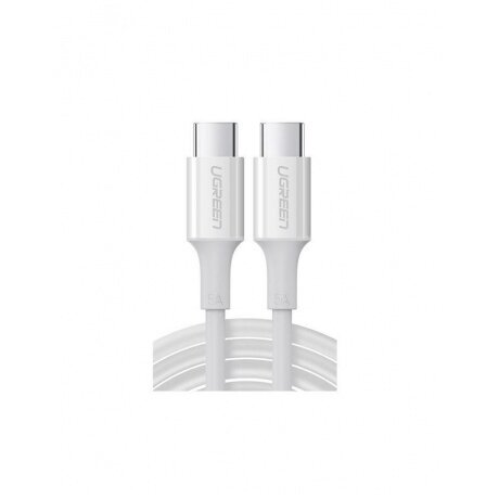 Кабель UGREEN US300 (60552) Type-C Male to Type-C Male 2.0 ABS Shell 5A Current. 2м. белый