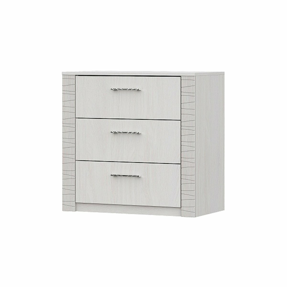 Комод 3 ящика "Гамма 20" - Ясень анкор светлый / Сандал светлый