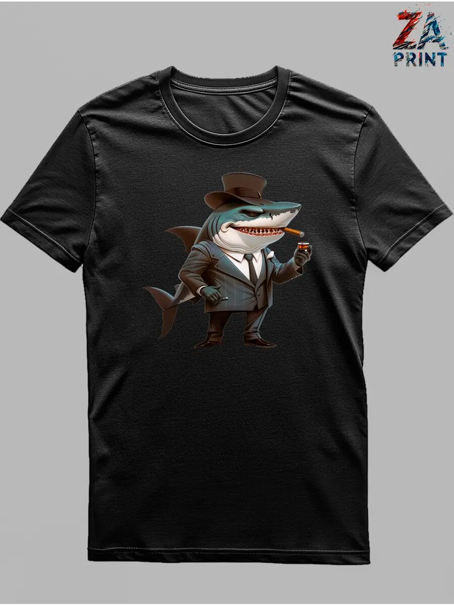Футболка тони сопрано акула