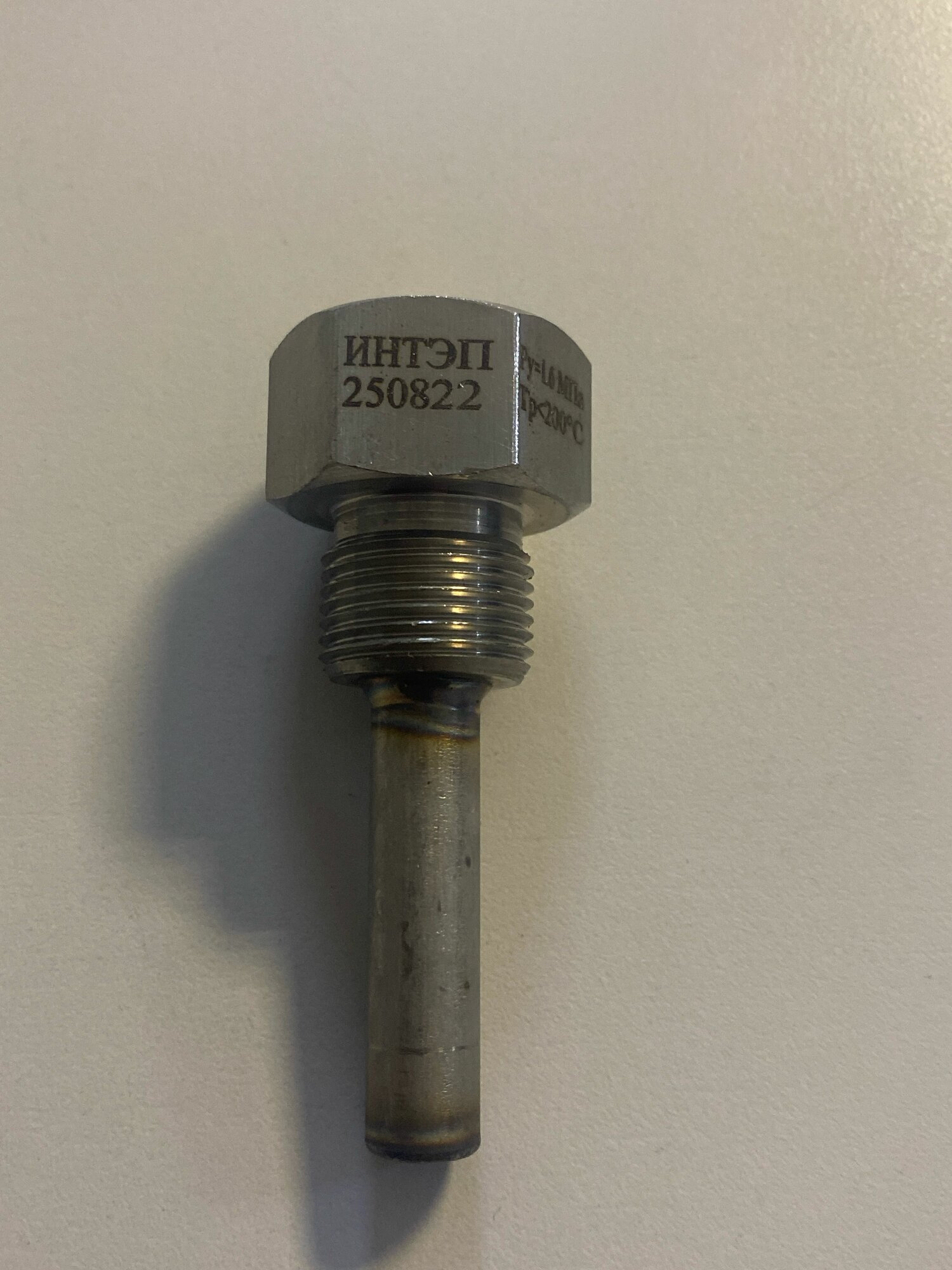 Гильза стальная защитная для термометров ктпрт-01, ктспн, ктс-б глубина 60 мм(нр-вн/М20-15)