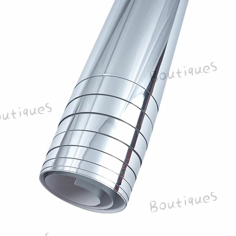 Прямоугольная наклейка на зеркальную стену, Самоклеящаяся пленка, Зеркальная фольга