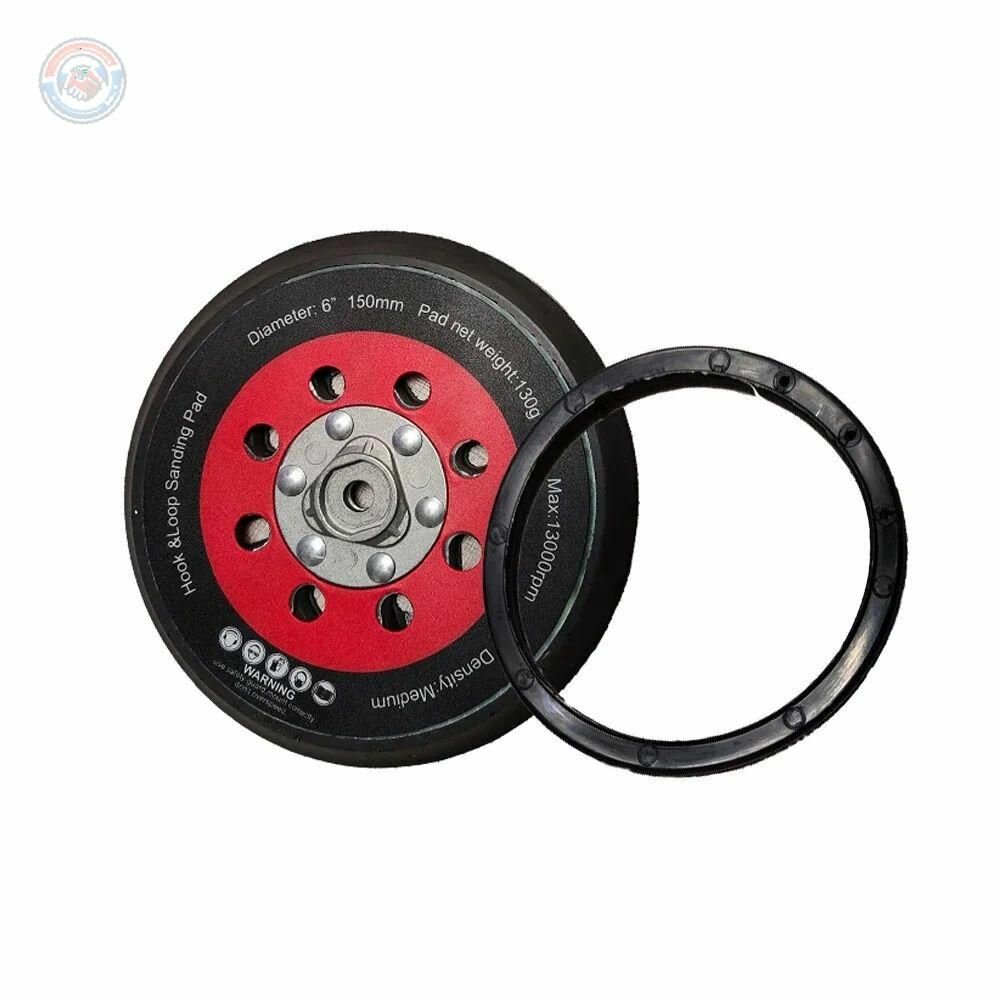 Подошва тарелочная для шлифмашины 150 мм с множественной перфорацией универсальная подошва для MEISTER SCHTAER HYVST KS-02-150-PAD шлифовальная база для орбитальной машинки