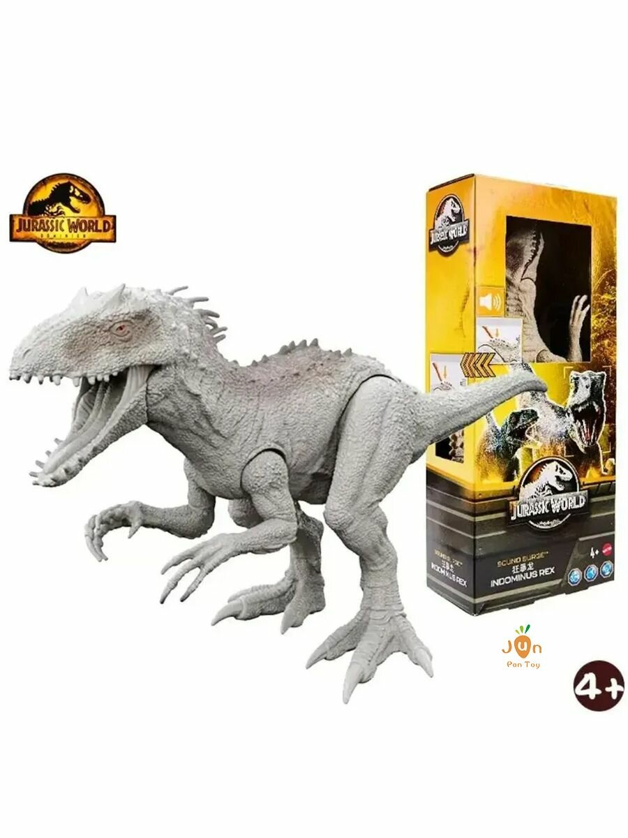 Mattel Jurassic World Sound Surge Indominus Rex / Модели Динозавров Из Мира Юрского Периода Подходят Для Детей В Возрасте От 4 Лет И Старше