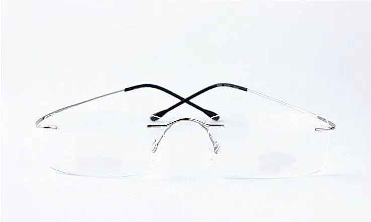 Eyesilove ультралегкая титановая оправа для очков унисекс серебристый