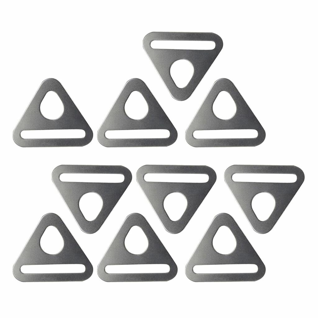 (1 комплект из 10) Нержавеющая сталь навес палатка треугольник пряжки