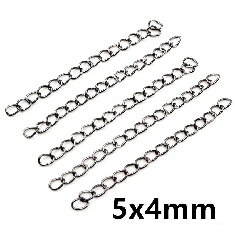 Удлинитель для браслета 5x4mm Gun Black