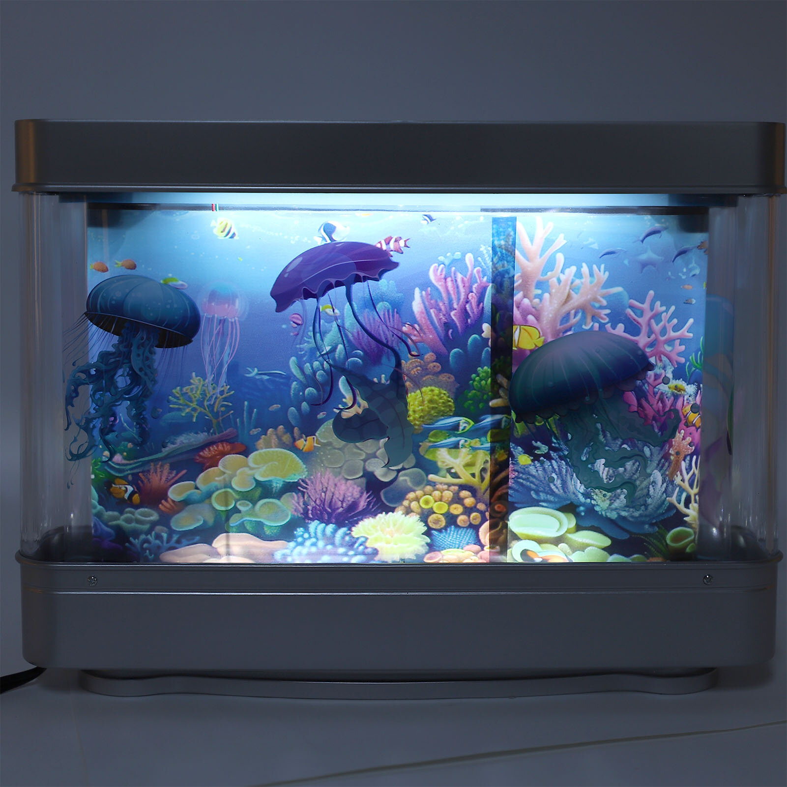 Искусственный аквариумный светильник с движущимися рыбками, светодиодный искусственный аквариумный декоративный светильник, ночник для детской спальни