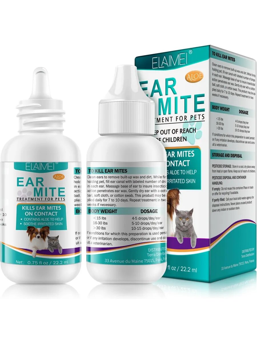 Лечение ушных клещей у собак