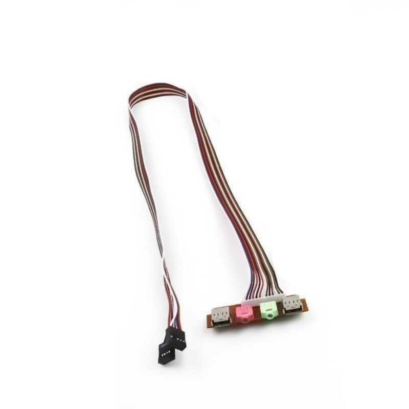 Аудиоразъем USB-интерфейс корпус компьютера передняя панель хоста передняя перегородка длина кабеля-листа 7,4 см