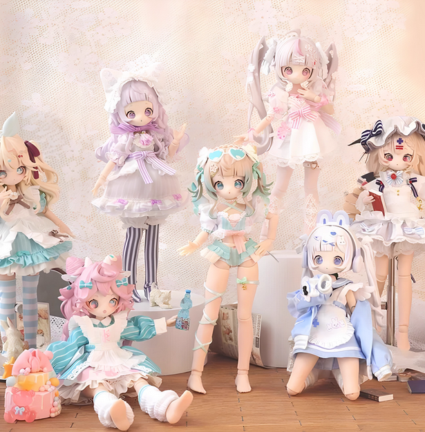 MAYTREE 13CM Двенадцать Созвездий Серия Фэнтезийный Эльф OB11 Bjd Подвижные Куклы