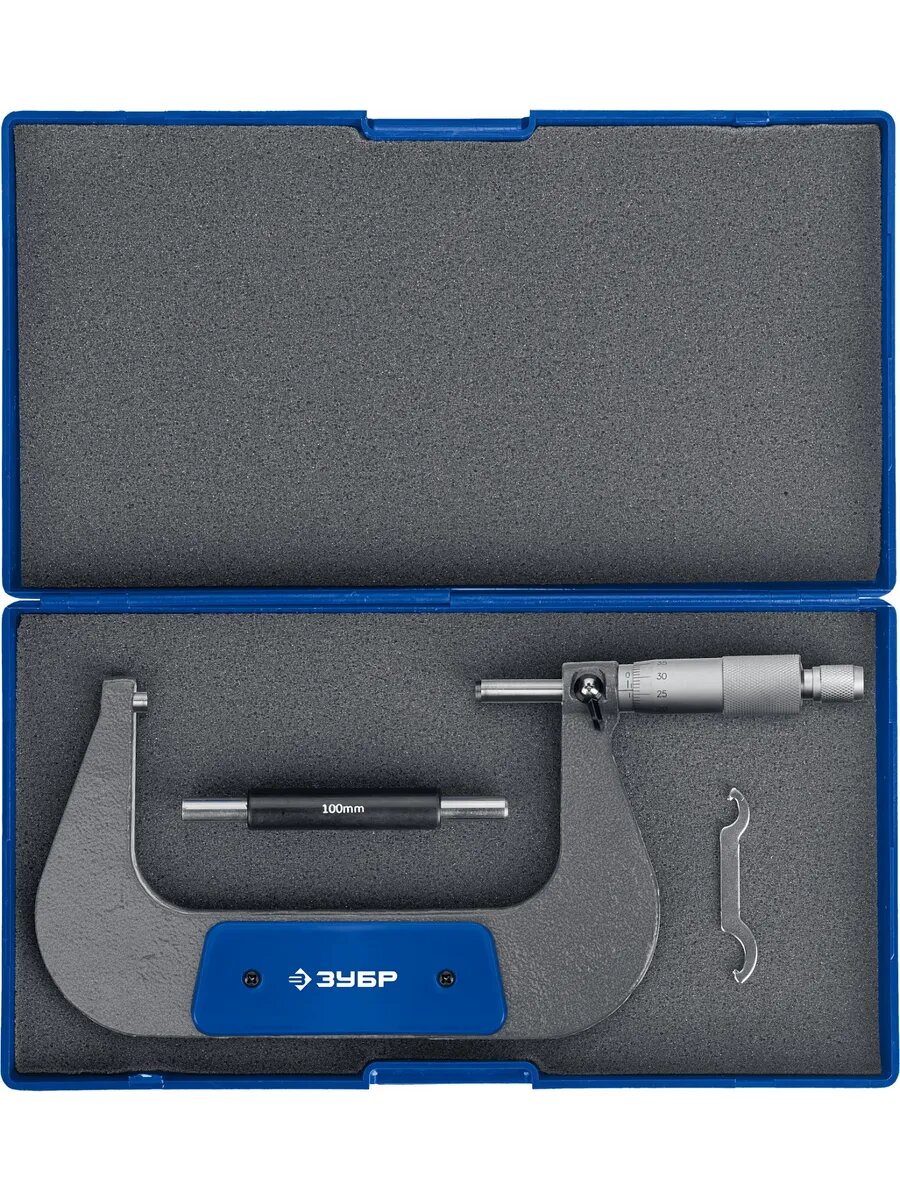 МК 125, 100 - 125 мм, гладкий механический микрометр, Профе