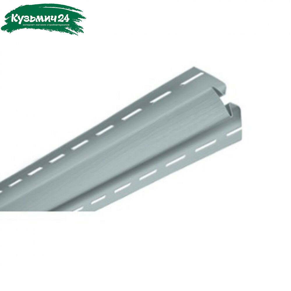 Сайдинг планка угол внутренний Светло-серая
