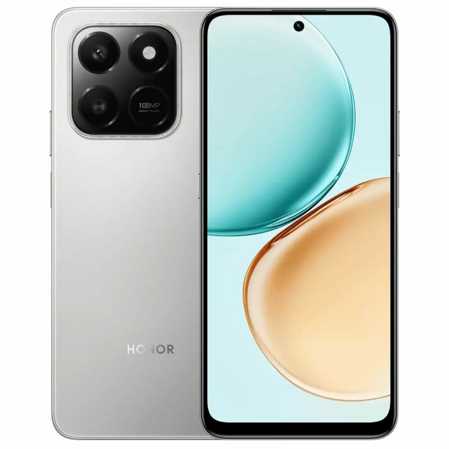 6,77" Смартфон Honor X7d 6/128 ГБ (LGN-LX1) 2025, серый