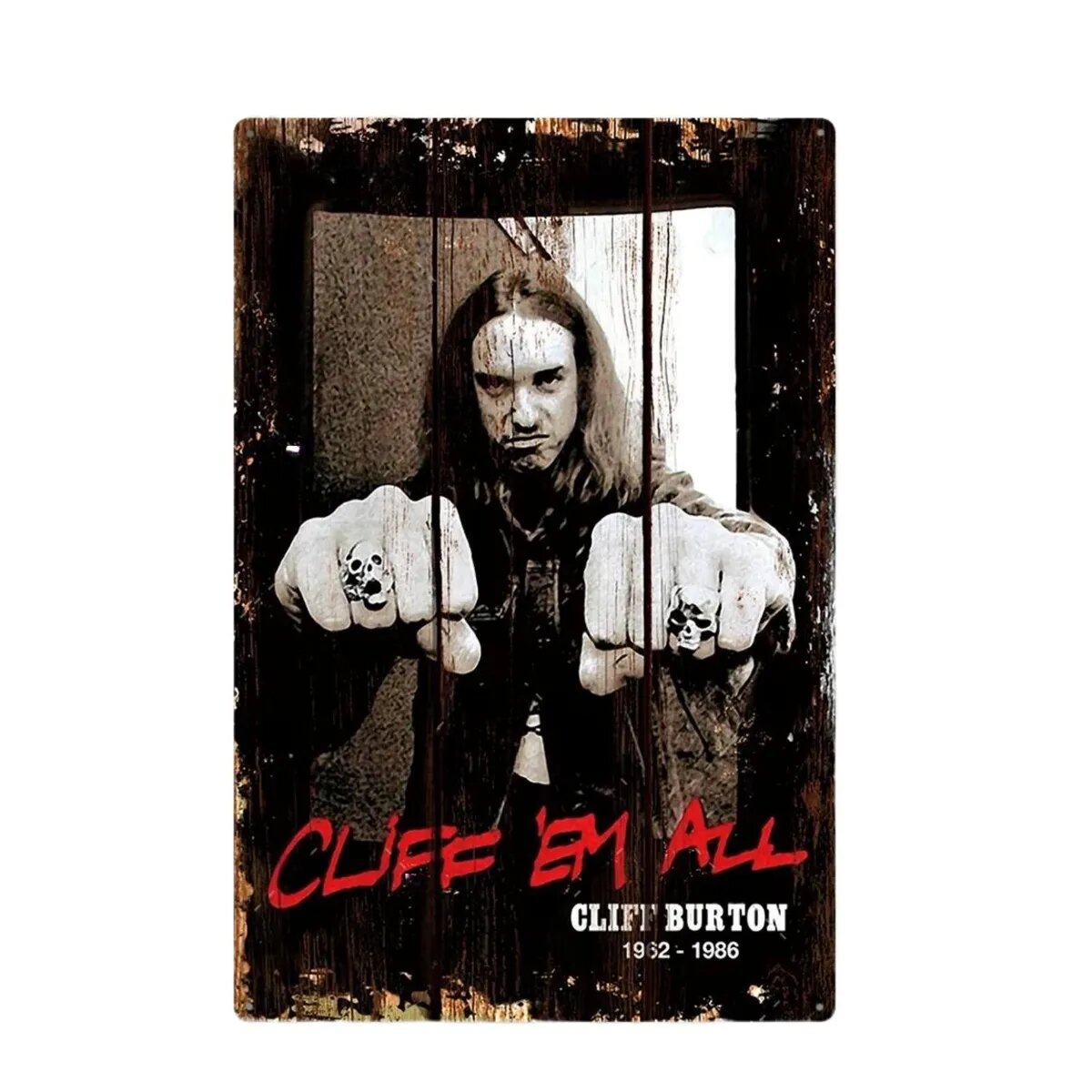 Металлическая табличка 20x30 см с винтажной рок-группой Декор для дома баров гаражей и клубов