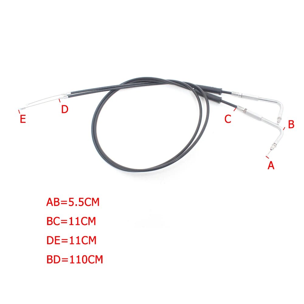 Аксессуары для мотоциклов, черный трос дроссельной заслонки для Harley Davidson Sportster XL1200 XL883 Dyna Softail Electra Glide 1996-2010, новинка 110cm