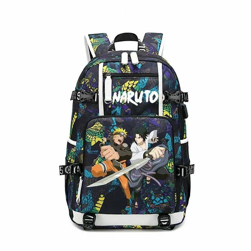 Рюкзак подходит для старшеклассников и студентов колледжей, Naruto Наруто, настраиваемый, унисекс