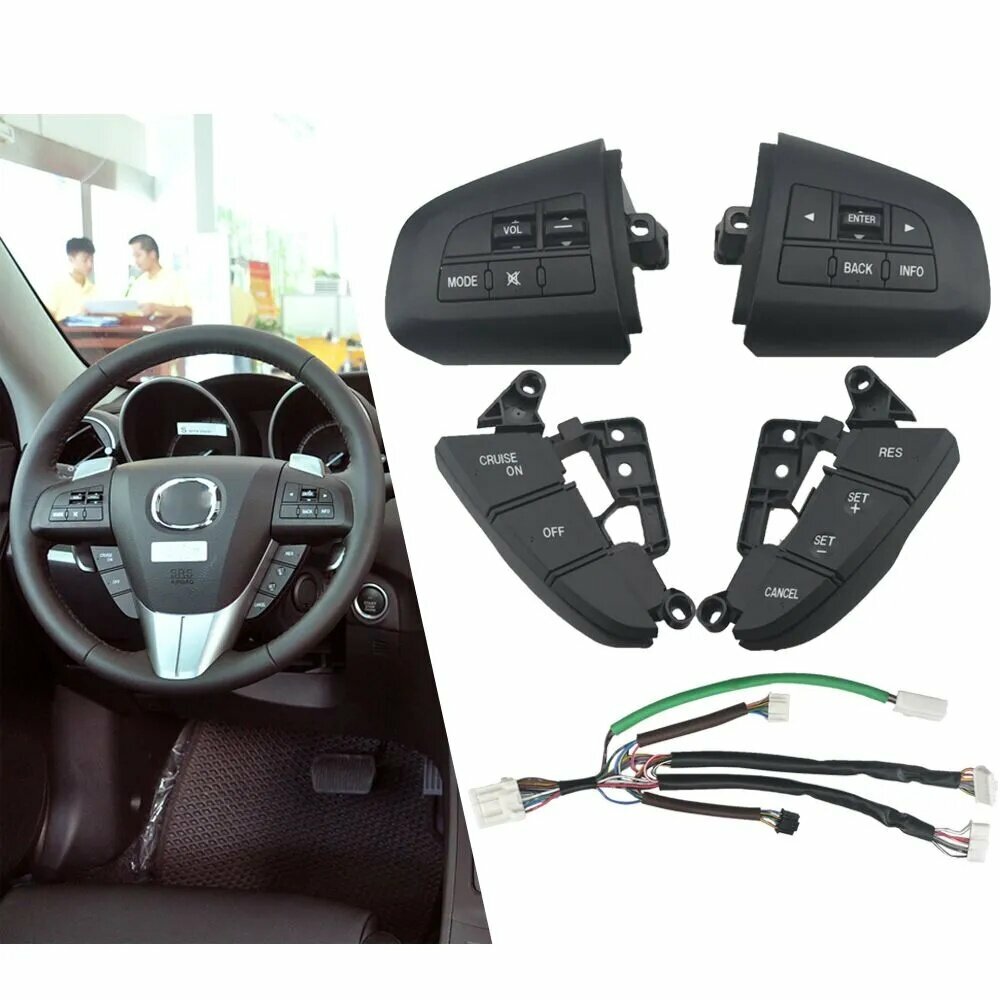 Для Mazda 3 BL Mazda CX5 CX-7 2011-2015 Руль кнопка дистанционного управления крейсерским управлением