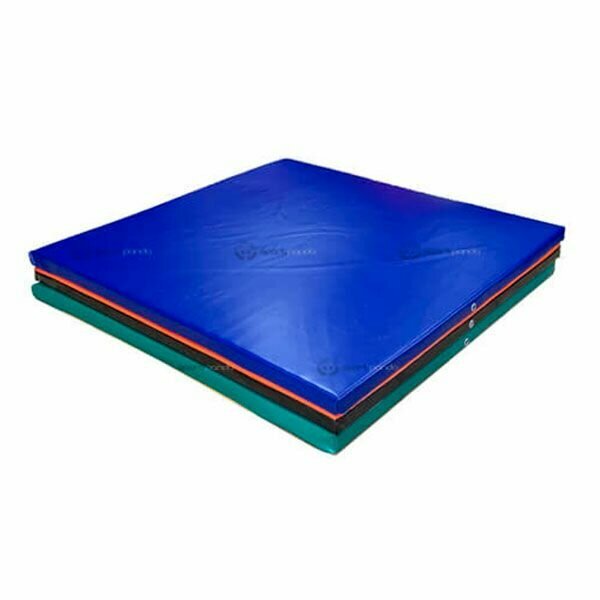 Мат спортивный SportPanda, 1 х 1 х 0.04 м, тент ПВХ + пенополиэтилен, без липучки