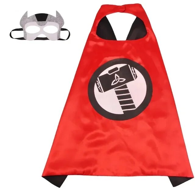 Детский плащ и маска «Человек-паук» для ролевых игр, милый костюм в стиле аниме, двойной плащ, для детей от 3 до 12 лет, подарок на день рождения, для мальчиков, на Хэллоуин, Рождество, игрушка.