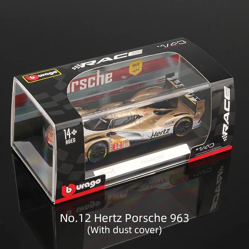 Брибаго 1:43 Porsche 963 12# Hertz Team металлический автомобиль