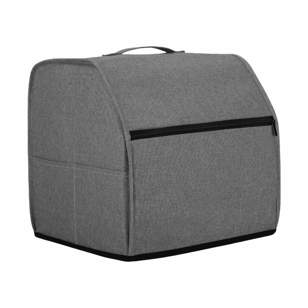 Пылезащитный чехол для швейной машины с фиксацией кромок, сумка для аксессуаров для швейных инструментов-серый