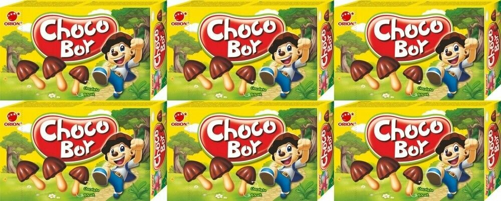 ORION CHOCOBOY Печенье Choco Boy, 45г, 6 уп.