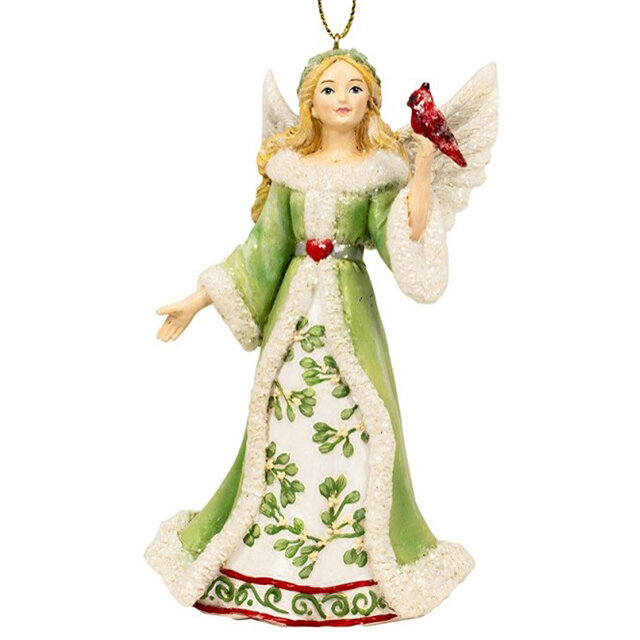 Елочная игрушка Ангел Иль из Омеловой Долины 15 см, Kurts Adler, E1024-1