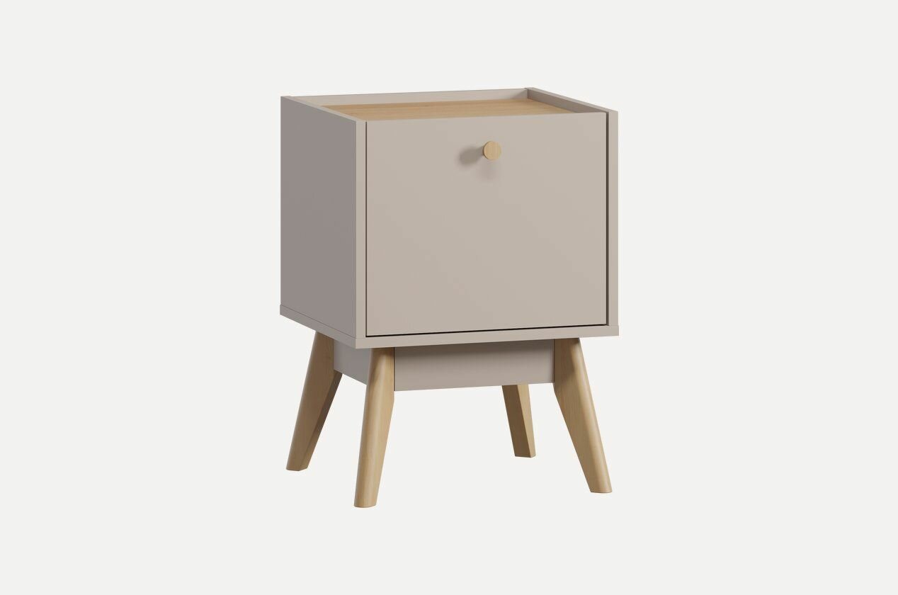 Тумба прикроватная напольная Divan.ru Торвалль-1 Latte, ЛДСП, 44х40х61 см, бежевая