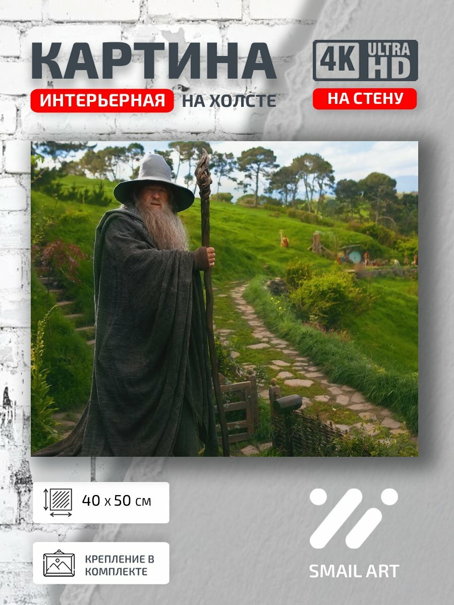 Картина на холсте интерьерная 40 на 50 на стену Волшебник Mood для спальни атмосфера декор