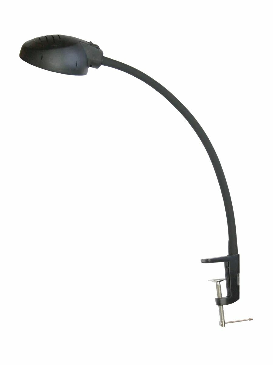 Настольный светильник Веста С16-031 Пдб54-7-031 черный Трансвит 220В LED на струбцине