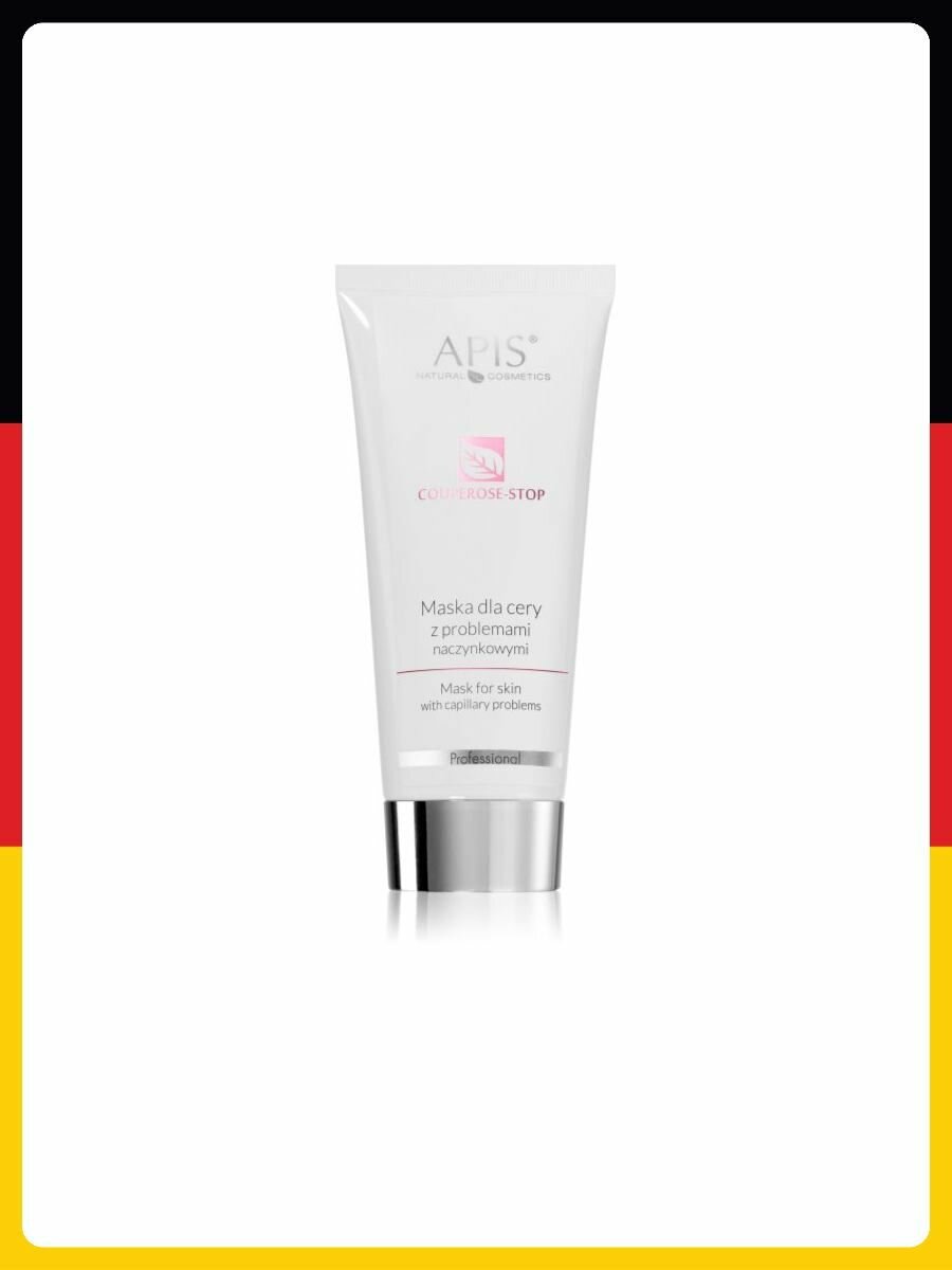 Маска косметическая Apis Natural Cosmetics Couperose-Stop gentle cream mask for sensitive skin prone to blushing, 200 мл